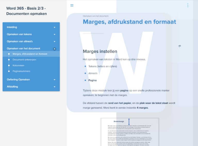 Word 365 - Basis 2/3 - Documenten opmaken - CompUniversity